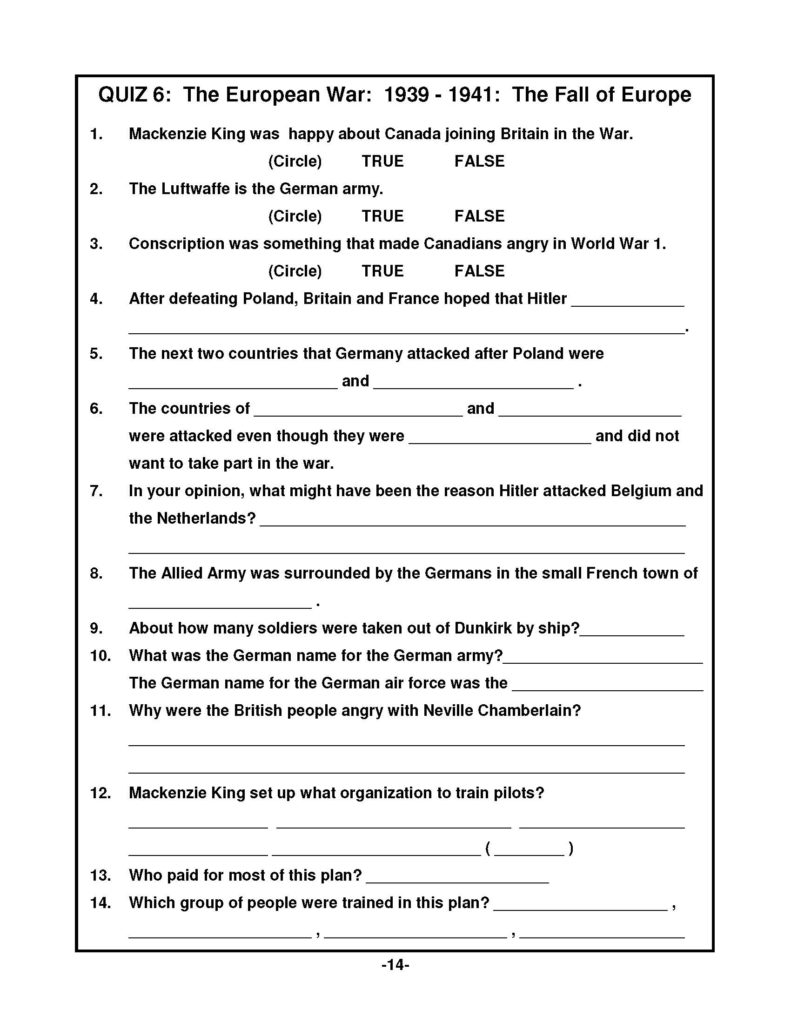 Canada and World War II - DaviesandJohnson