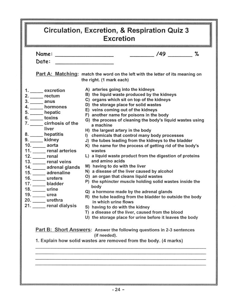 Circulation, Excretion and Respiration - DaviesandJohnson