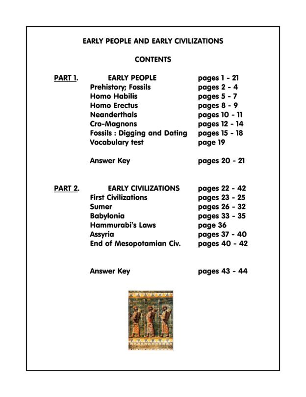 Early People and Early Civilizations - DaviesandJohnson